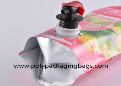 China 1.5L 2L 3L 5L 10L Aluminum Coated Butterfly Valve BIB Red Wine Bag BiB Bag With Vitop Olive Oil Stand Up Bag With Valve for sale
