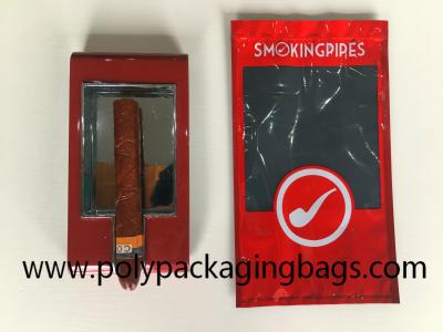 China El Ziplock hidratante del cigarro empaqueta con la ventana transparente en venta
