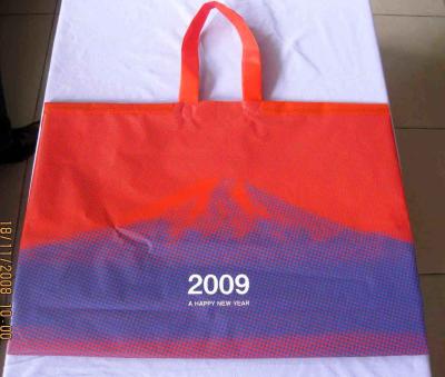 China Custom Printed Large Plastic Shopping Bags with Rope Handles / Button for sale