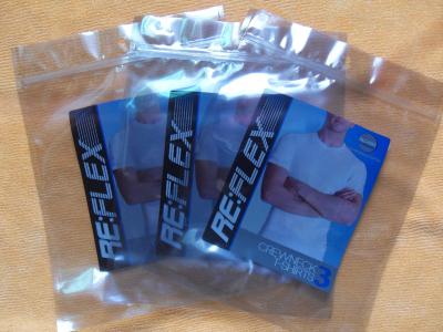 China Recyclable Packaging Plastic Bags Clear Ziplock Bags For Brief Packing for sale