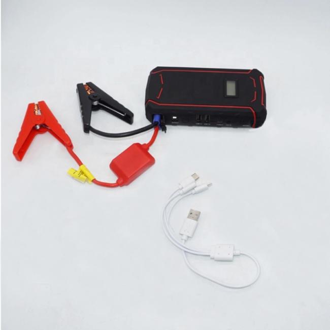 Dispositivo d'avviamento portatile di salto dell'automobile della batteria multifunzionale 12v 24v dello strumento di emergenza con lo schermo LCD