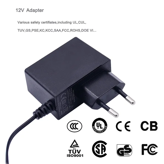 alimentazione elettrica dell'adattatore di corrente continua di CA della spina di parete del CE EAC GS UL62368 di 3V 5v 6v 9v 10v 12v 15v 18v 20v 24V 0.5A 1A 1.5A 2A 2.5A 3A 4A