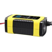China LED Screen Fully Automatic Battery Charger  12V 6A Temperatures Control for sale