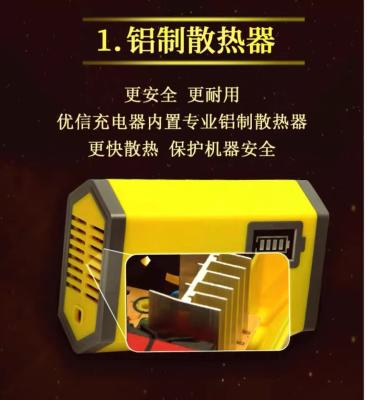 中国 24v 12V車の充電器の細流自動充電器LCDの表示のオートバイ車のボート海洋14.6V 6A 販売のため