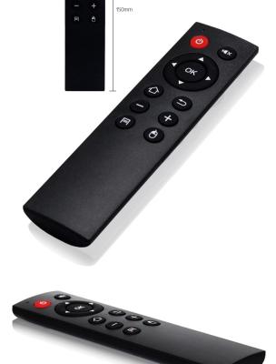 China 2,4 controle remoto plástico preto de controle remoto universal de G IR M10 para caixa superior ajustada à venda