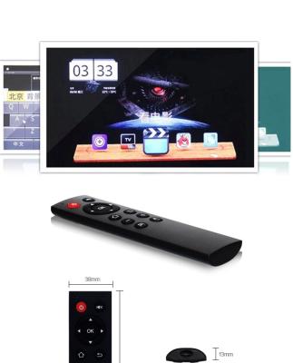 China 2,4 controle remoto plástico preto de controle remoto universal de G IR M10 para caixa superior ajustada à venda