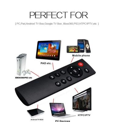 China 2,4 controle remoto plástico preto de controle remoto universal de G IR M10 para caixa superior ajustada à venda