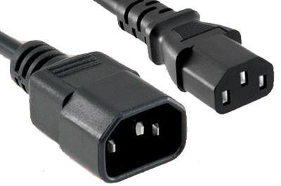 Китай Черный держатель C14 панели IEC к силовому кабелю 1.5mm2 10A 250V Ac C13 продается