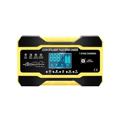 China carregador de bateria inteligente do carro da tensão do LCD do reparo do pulso do tela táctil de 12V 10A à venda
