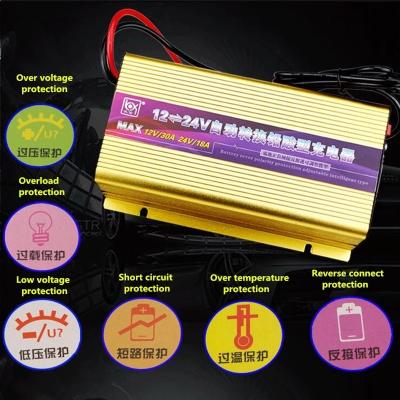 Cina Caricabatteria automatico intelligente acido al piombo regolabile 18A in vendita