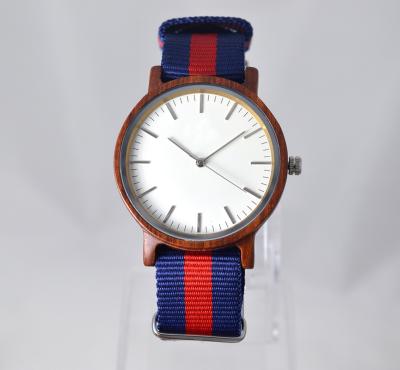 China wooden watches with nylon strap rosewooden watches with Japan movement  wood band ,OEM/ODM are welcome,MOQ:100pcs for sale
