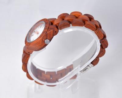 China lady's watches rosewooden watches with Japan movement  wood band ,OEM/ODM are welcome,MOQ:100pcs for sale