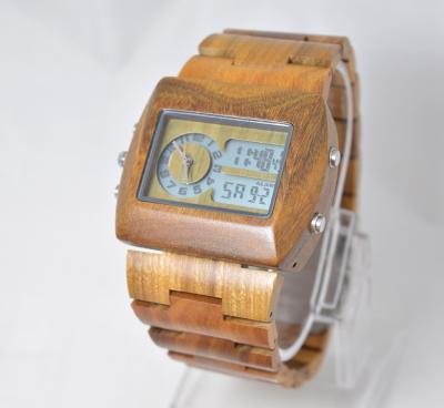 China electricity wooden watches digital wood watches wathch with Japan movement wood band ,OEM/ODM are welcome,MOQ:100pcs for sale