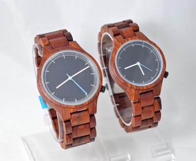 China couples watches ebony wood watches wathch with Japan movement wood band ,OEM/ODM are welcome,MOQ:100pcs for sale