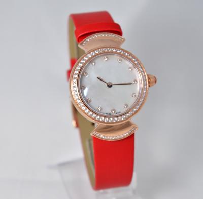 China Hot sale and new design jewelry watch, calf leather strap, OEM are welcome,lady's watch,woman's watches, students's watc for sale