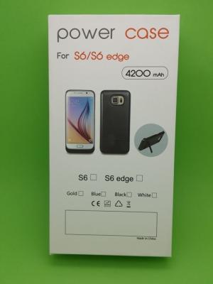 Cina la Banca di potere della cassa del telefono di caso del caricabatteria del polimero 4200mAh per la galassia S6 di Samsung in vendita