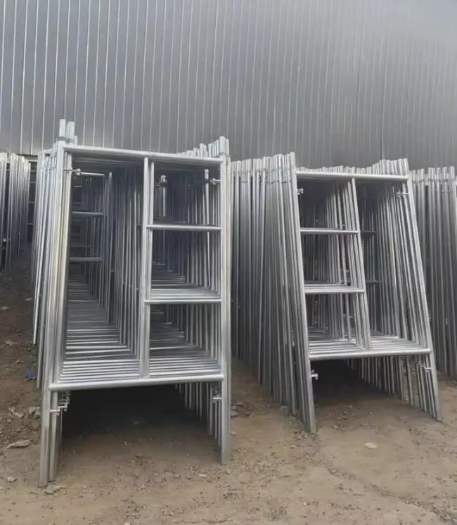 Complete scaffolding setup for building projects