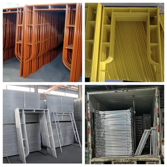 Steel scaffolding packaging and bundling