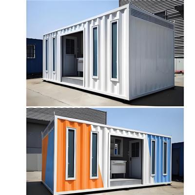 China Galvanized Rust Resistant Steel Frame Mobile Toilet Container for Outdoor Use for sale
