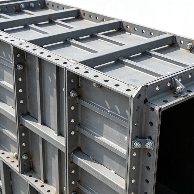 Steel formwork sand blasting finish detail