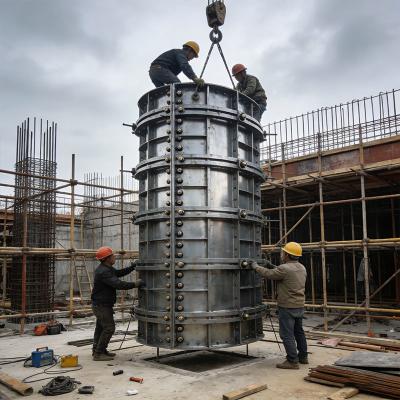 China Concrete Column Steel Formwork Q235 Steel Single Sided Supports for sale