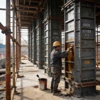 Quality Custom Q235B Column Steel Formwork For Columns And Walls Reusable for sale