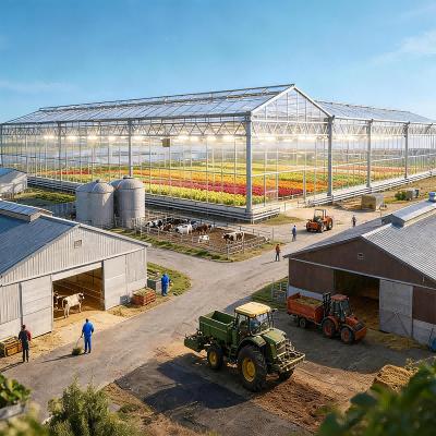Quality Steel Frame Agricultural Prefabricated Buildings Multifunctional Intelligent for sale