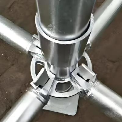China Green Disc Locked Steel Tubular Scaffolding Movable Reusable for sale