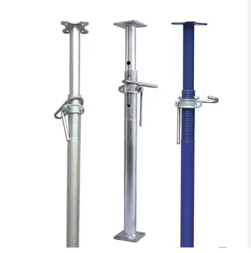 Steel formwork scaffolding prop supporting concrete structure