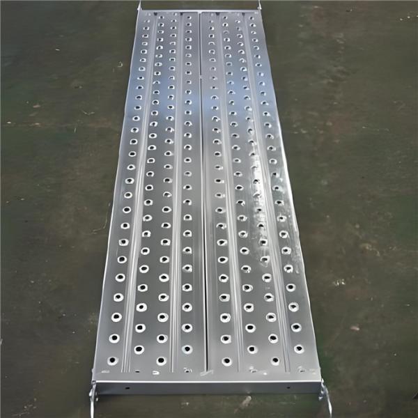 Quality High-strength steel scaffolding plank with anti-slip surface and hot-dip galvanizing for durable construction walkways for sale