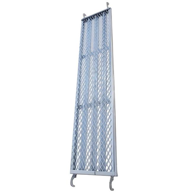 Metal tread plate installation example