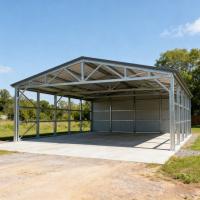 Quality Prefabricated Steel Frame Building with Large Span Fast Assembly and Seismic for sale