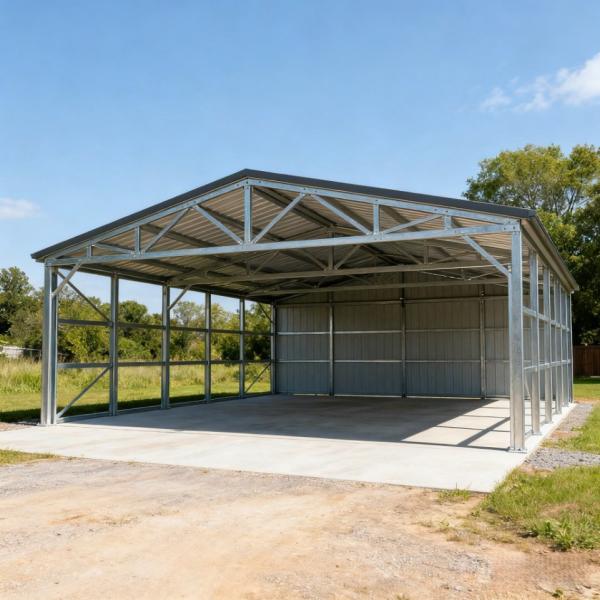 Quality Prefabricated Steel Frame Building with Large Span Fast Assembly and Seismic Resistance for Industrial Storage for sale