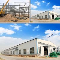Quality Fireproof Prefab Steel Frame Building with 50 Years Service Life and Customizabl for sale