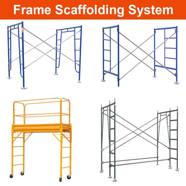 Quality 3ft x 6ft 8in Snap-On Walk-Thru Scaffolding Frame with Galvanized Light Steel for sale