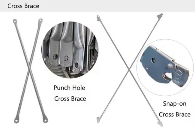 Frame leg and tube thickness detail