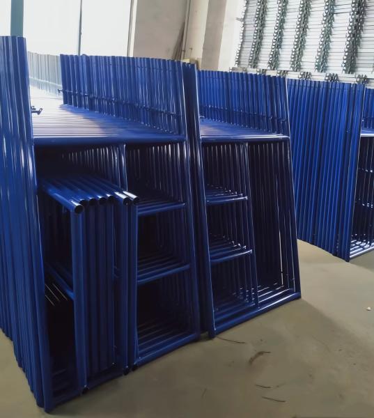 Quality Galvanized Steel Frame Scaffolding with Caster Wheels and Customizable Sizes for for sale