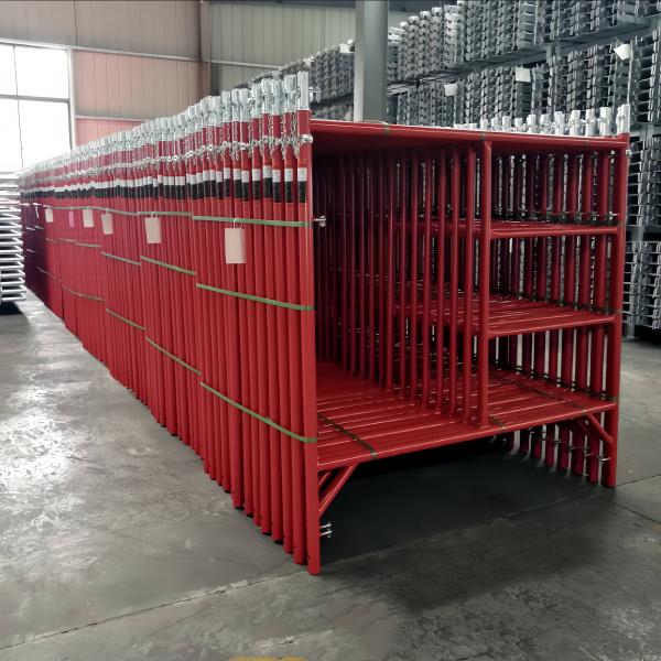 Quality Galvanized Steel Frame Scaffolding with Caster Wheels and Customizable Sizes for for sale