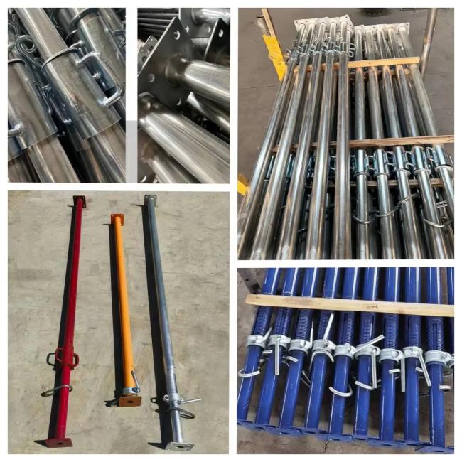 Heavy-duty acro props supporting formwork structure