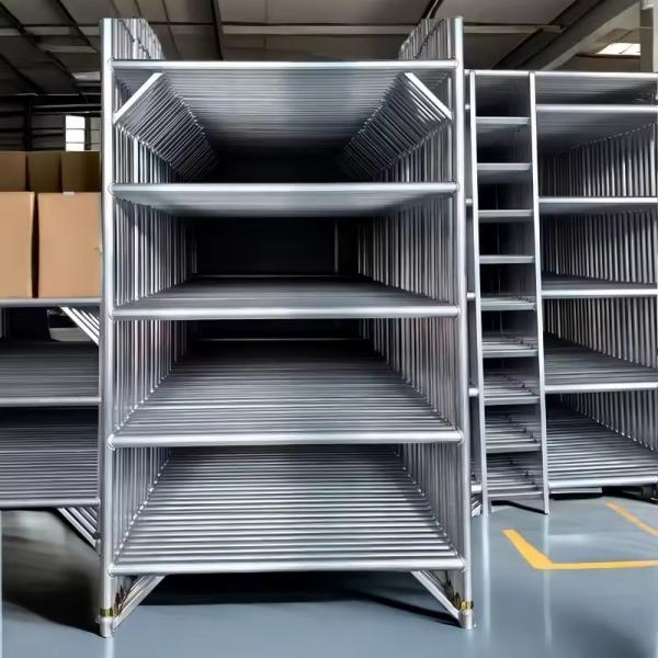 Quality Customizable Thickness Powder Coated H Frame Scaffolding with High Load Bearing for sale