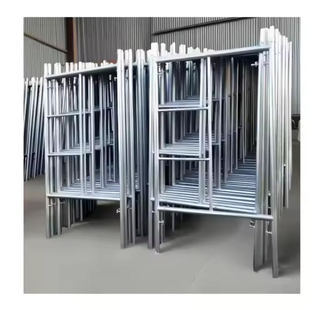 Customizable H-frame scaffolding system in construction environment