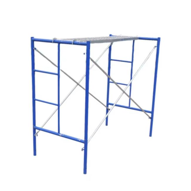Modular H-frame scaffolding assembly demonstration