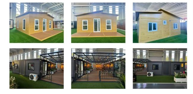 Expandable container house folded configuration