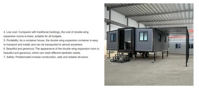 Multiple container houses deployed on site