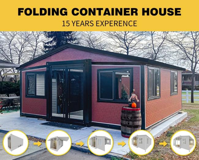 Prefab kit home assembly demonstration