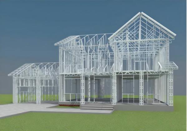 Quality Heavy-Duty Light Gauge Steel Villa | Custom LGSF Prefab Homes Supplier for sale