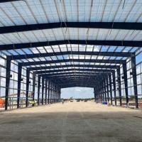 China Custom Prefabricated Steel Warehouse with 50+ Years Lifespan, High Wind Resistance, and Eco-Friendly Construction for sale