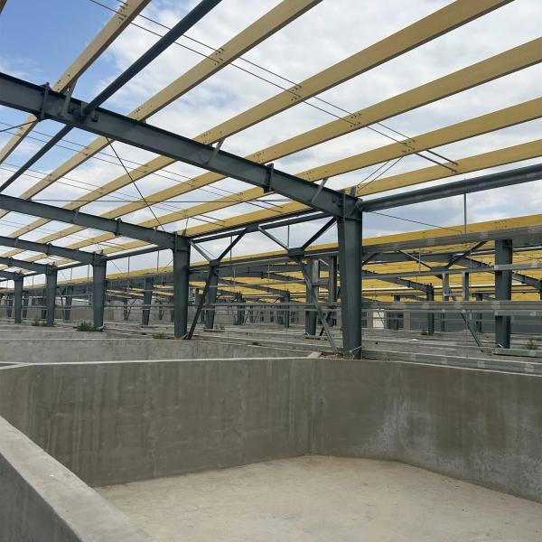 Quality Durable Prefabricated Steel Cow Shed and Cattle House Building with Hot-dip for sale