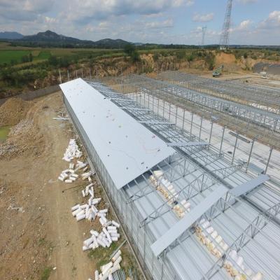 China Durable Insulated Roof Hot-Dip Galvanized Steel Structure Poultry Housing with Bolted Connection for sale