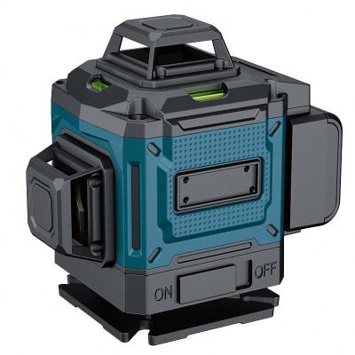 China 360 Degree Self-Leveling Rotating Green Laser Level 4D 16 Lines Horizontal and Vertical Cross Line Measuring Tool for sale